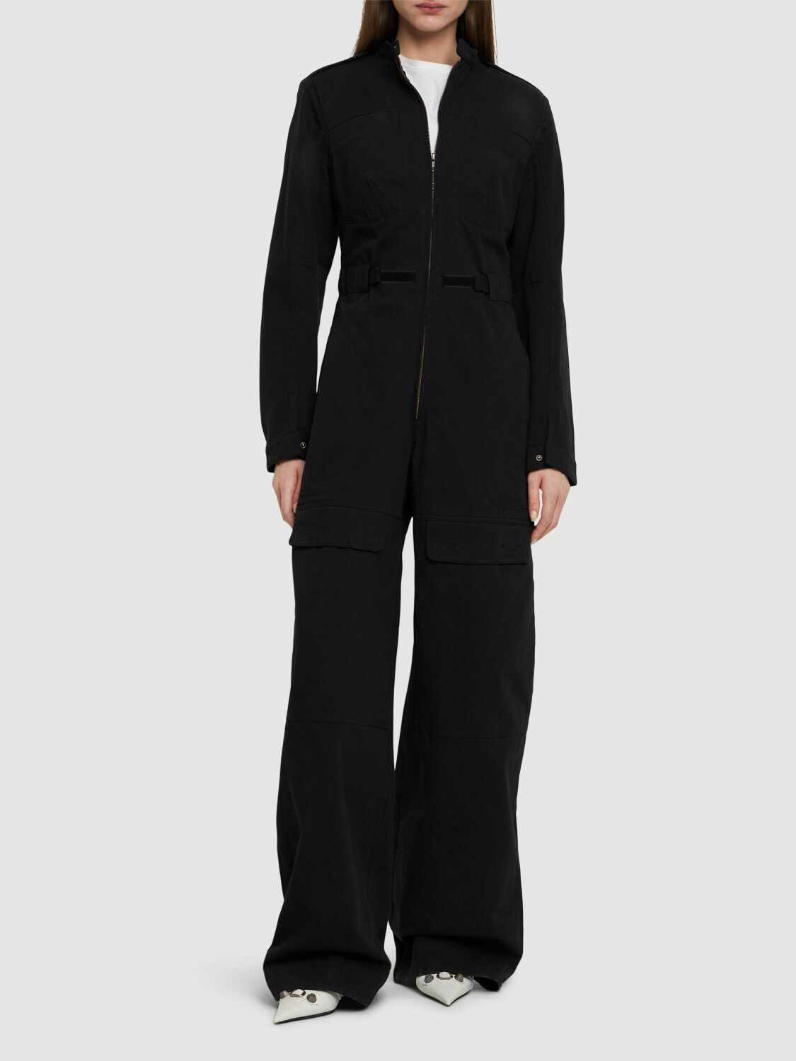ENTIRE STUDIOS - Bat Long Sleeve Cotton Jumpsuit Entire Studios