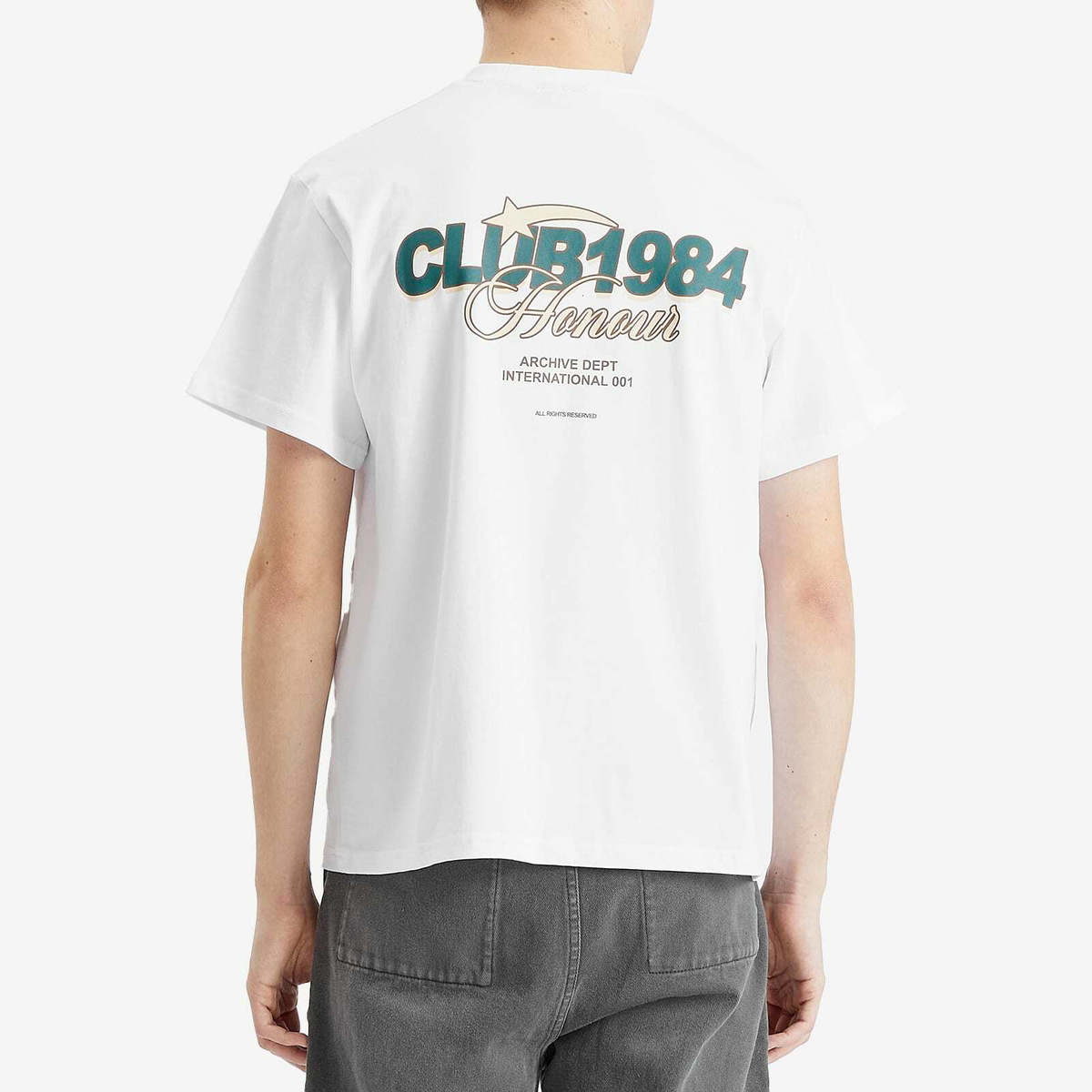 Club 1984 Men's Honour T-Shirt in White Club 1984