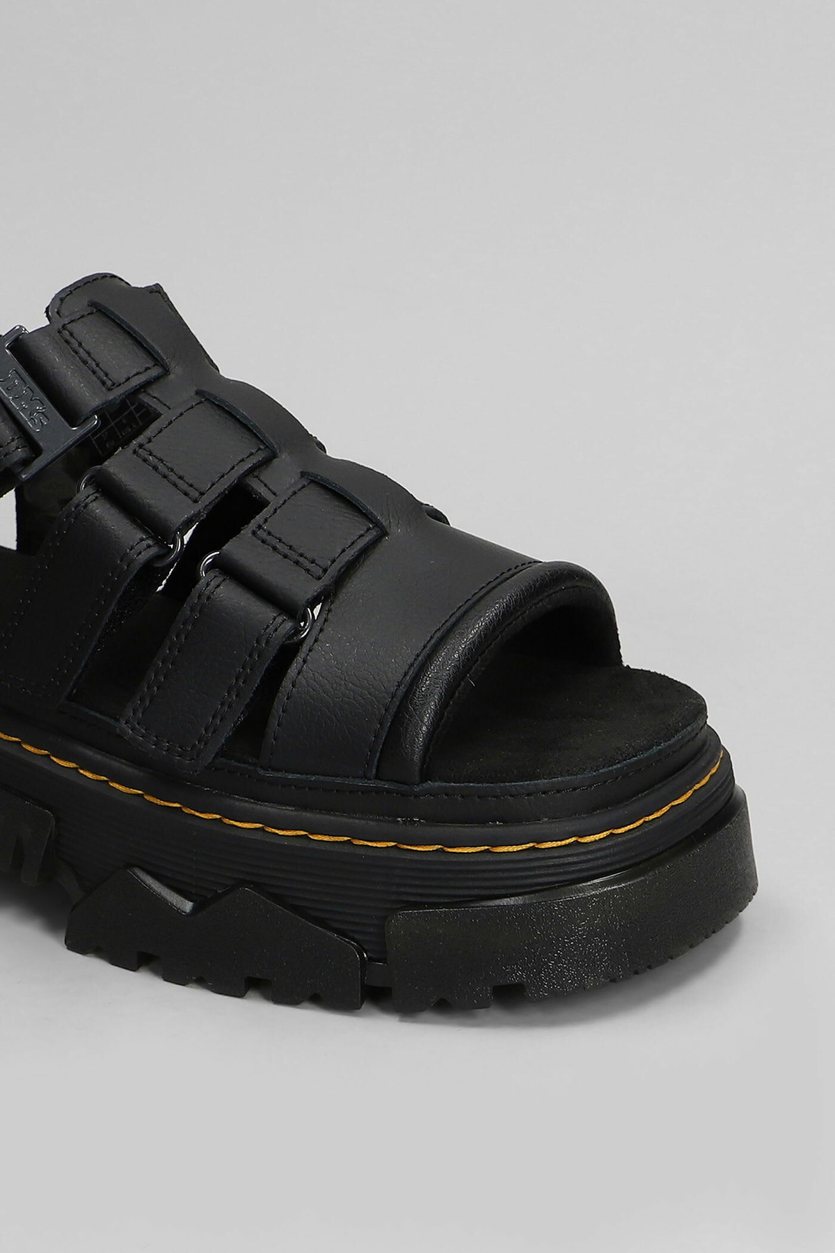 Dr. Martens Mattison 3s Sandals In Black Leather Dr. Martens