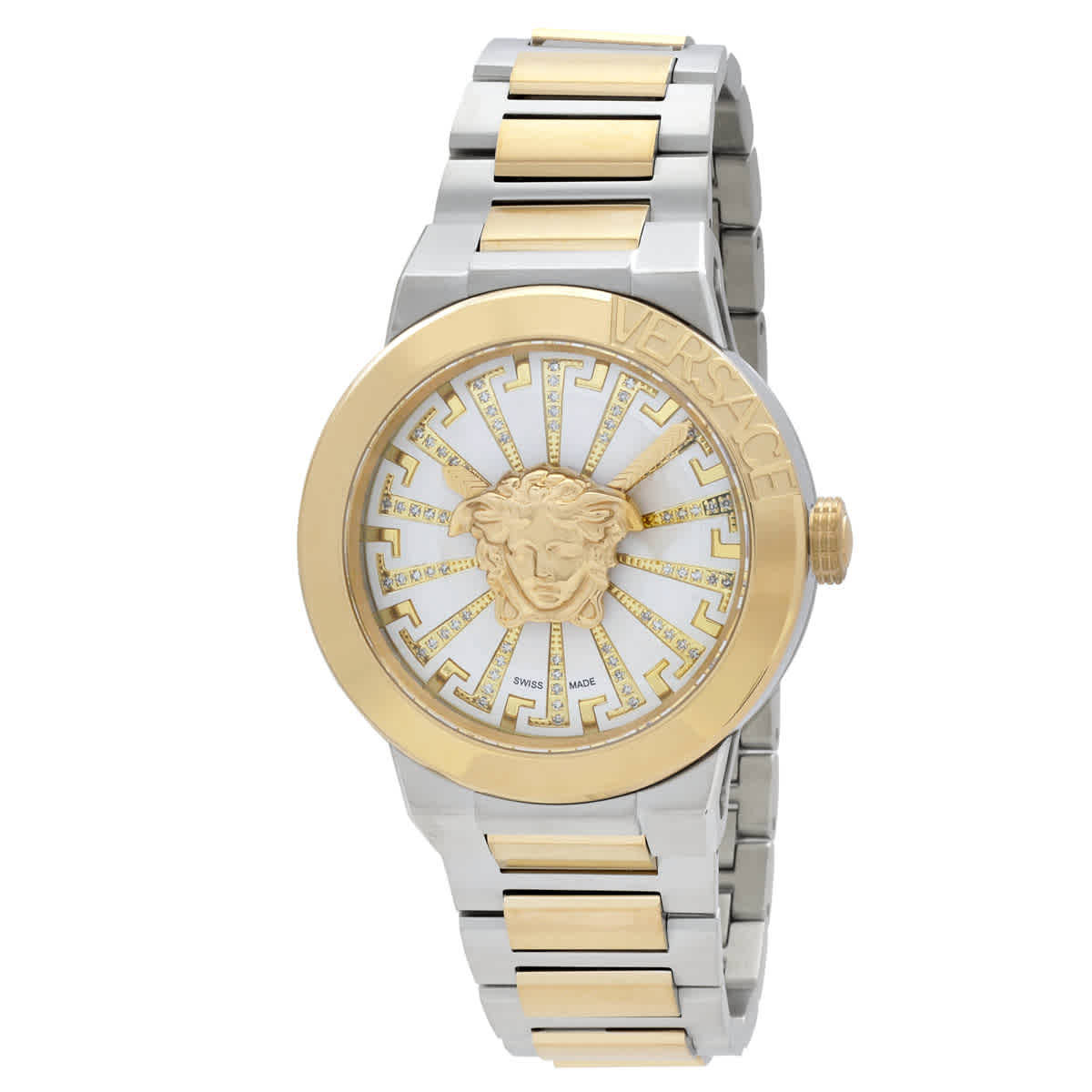 Versace Medusa Quartz Silver Dial Mens Watch VE3F00823 Versace