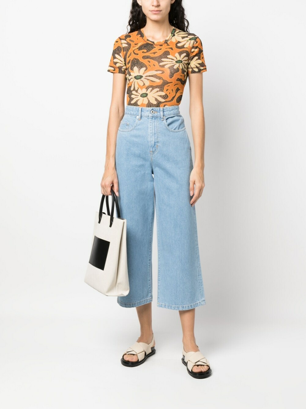 KENZO - Cropped Denim Jeans Kenzo