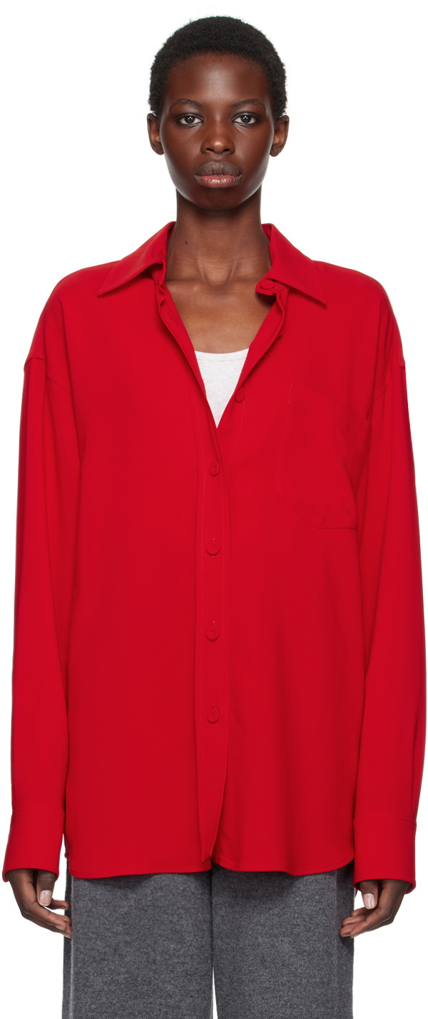 Stella McCartney Red Iconic Oversized Shirt Stella McCartney