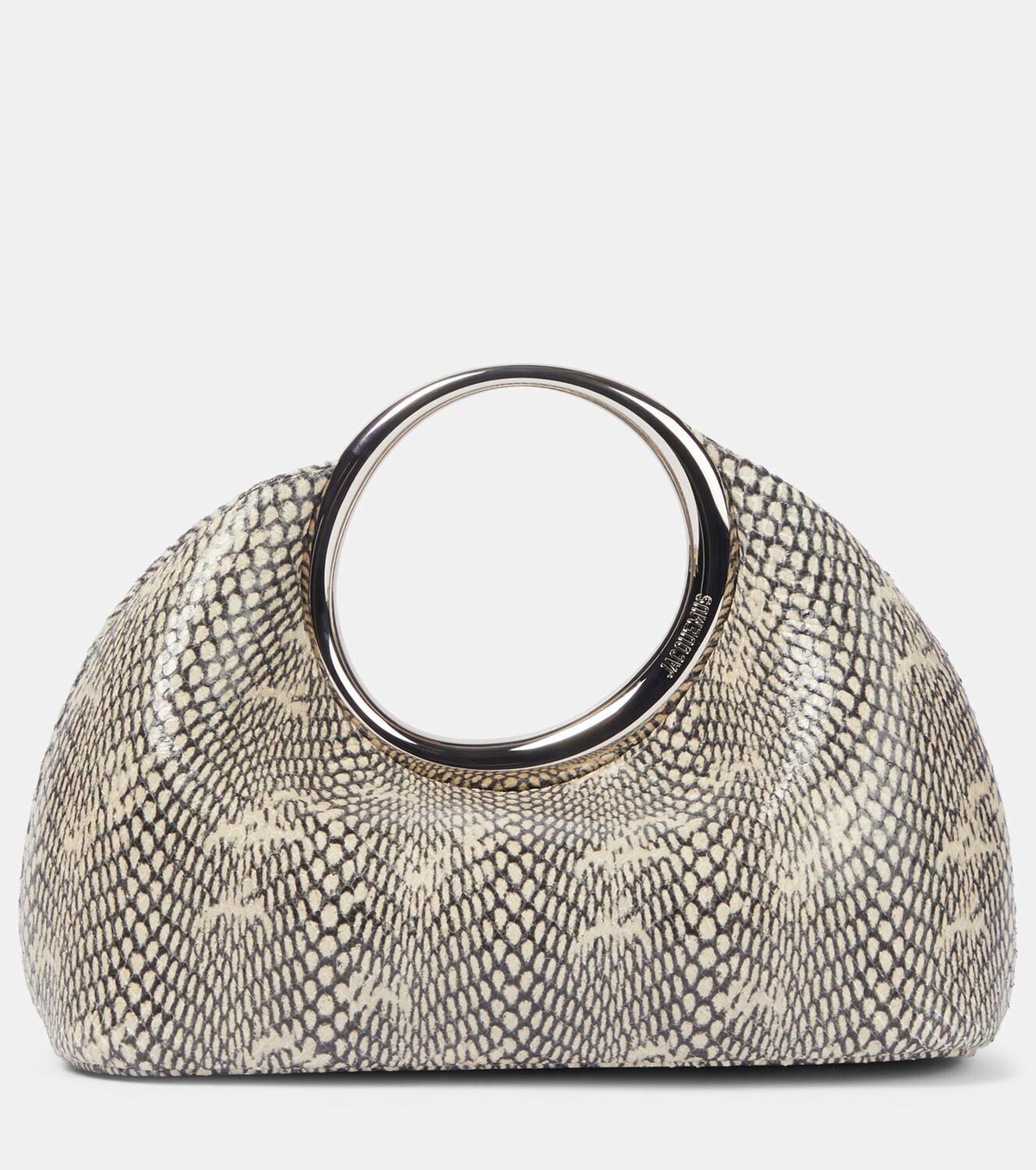 Jacquemus Calino Small snake-effect leather tote bag Jacquemus