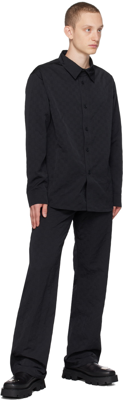 MISBHV Black Monogram Embossed Shirt MISBHV