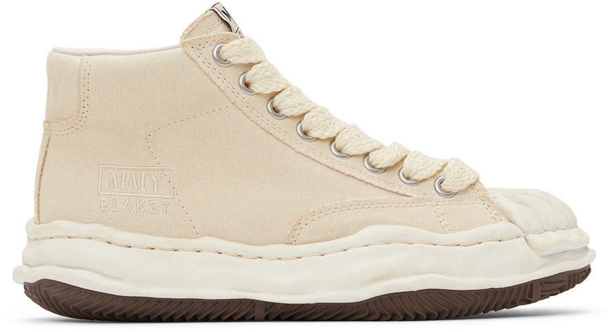 Miharayasuhiro Beige Blakey High Sneakers Maison MIHARA YASUHIRO