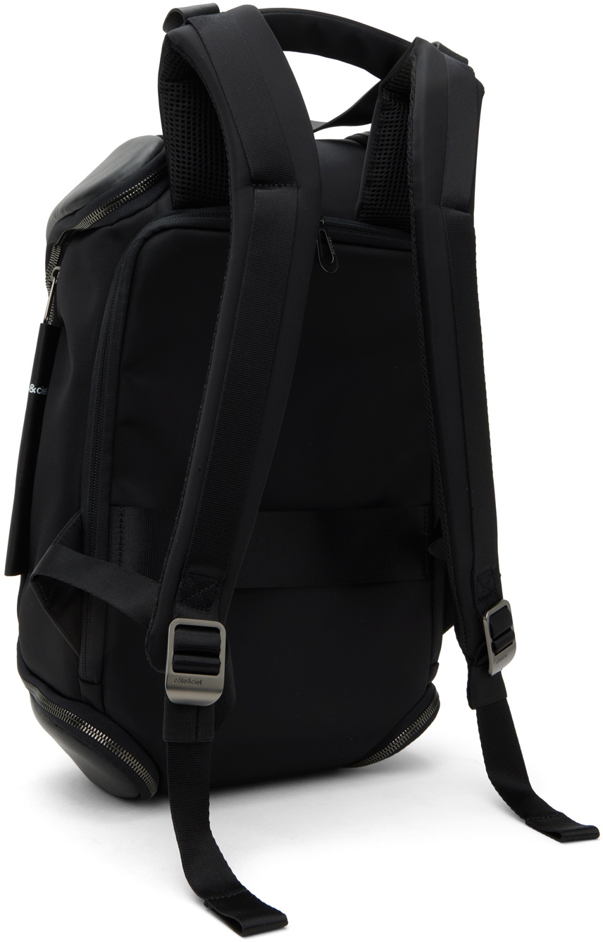 Côte&Ciel Black Avon Leather Backpack Cote & Ciel