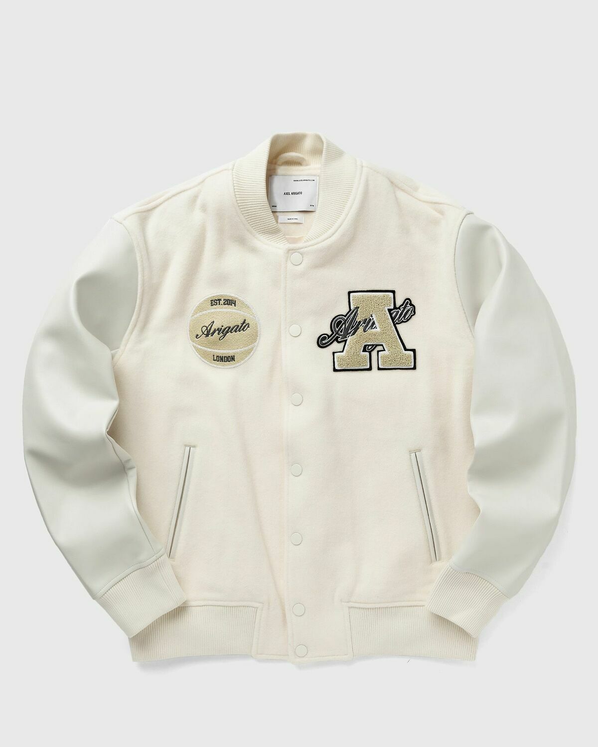Axel Arigato Hudson Varsity Jacket Beige College Jackets Axel Arigato