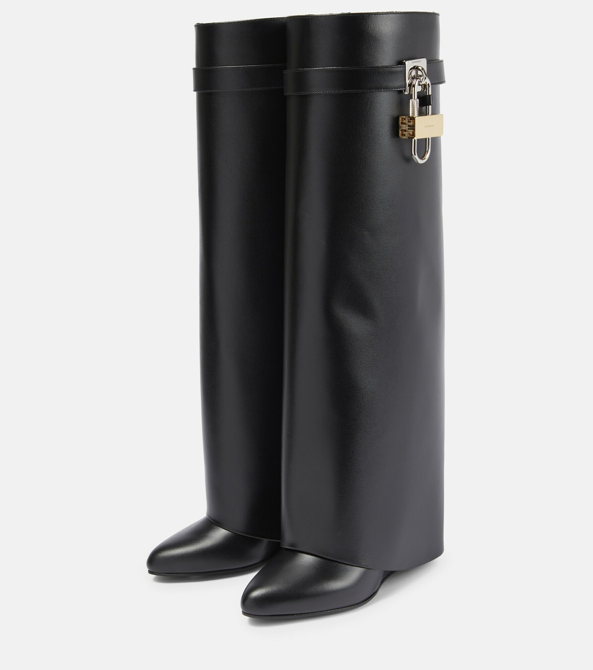 Givenchy - Shark Lock leather knee-high boots Givenchy