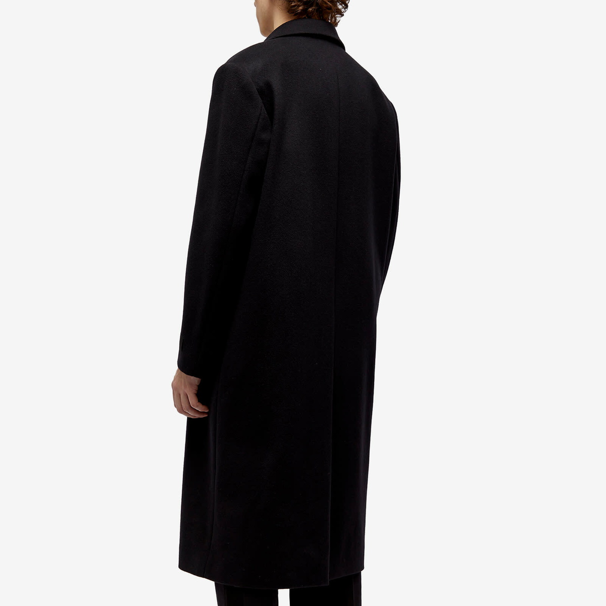 Valentino Men's Velour Coat in Black Valentino