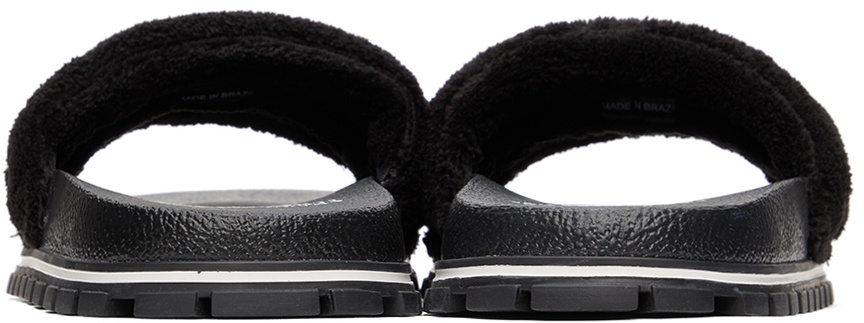 Marc Jacobs Black 'The Terry Slide' Sandals Marc Jacobs