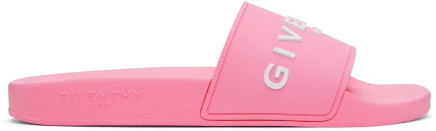 Givenchy Pink Paris Slides Givenchy