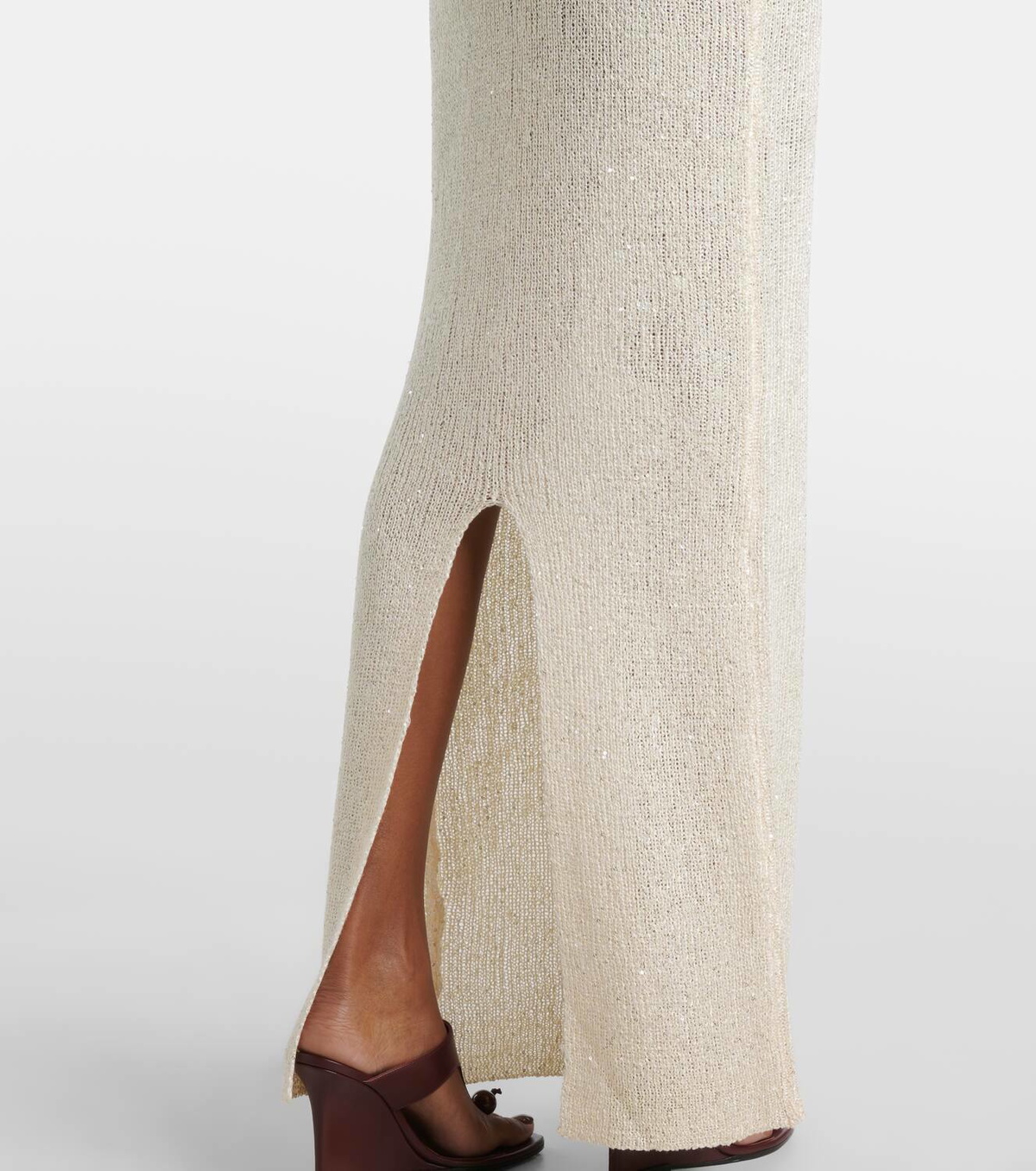 Bananhot Kyle sequined knitted maxi dress Bananhot