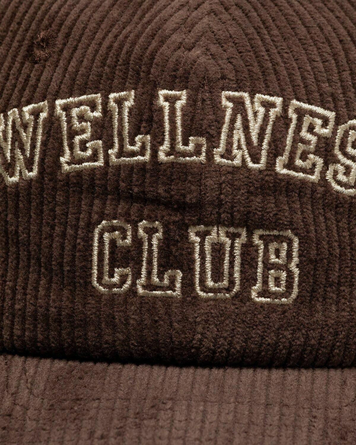 Sporty & Rich Wellness Club Corduroy Hat Brown Caps Sporty & Rich