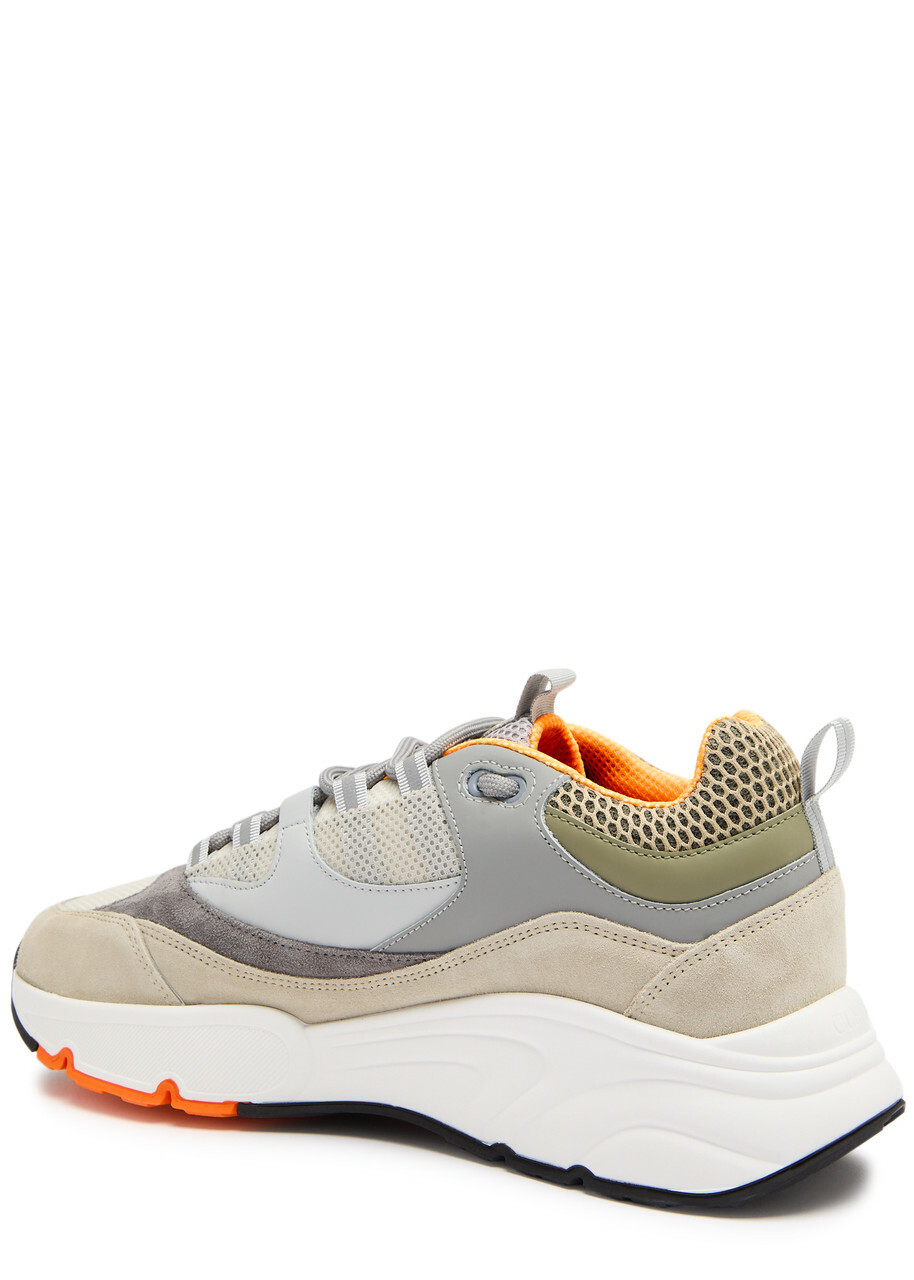 Cleens Aero Runner Panelled Mesh Sneakers White Cleens