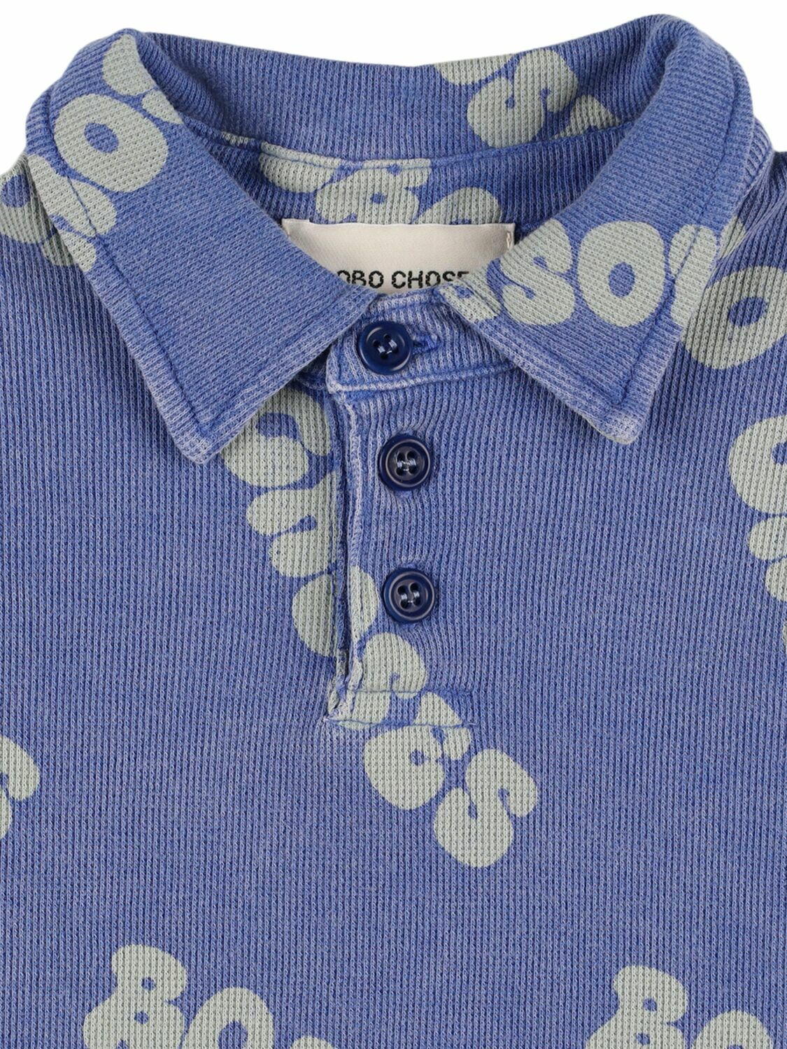 BOBO CHOSES Printed Cotton Jersey Polo Bobo Choses