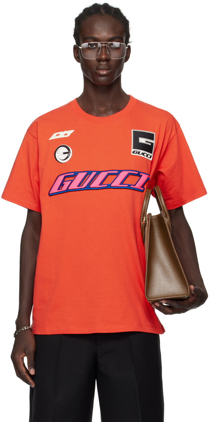 Gucci Red Patch T-Shirt Gucci