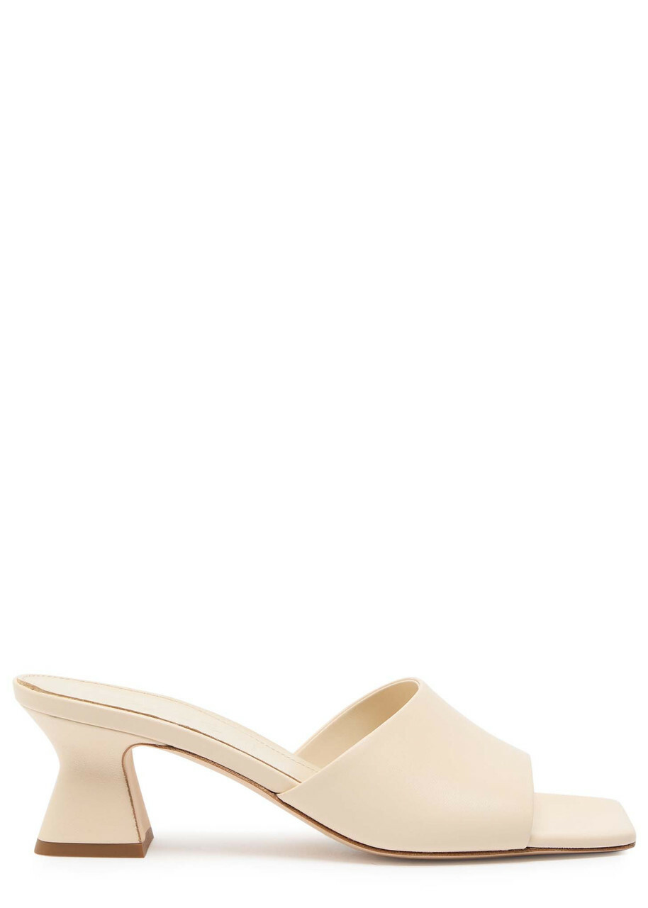 Aeyde Ale 50 Leather Mules Ivory Aeyde