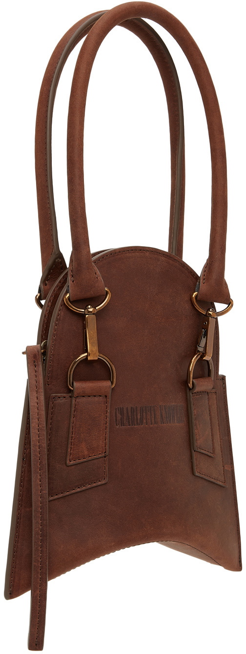 KNWLS Brown Suede Fang Bag KNWLS
