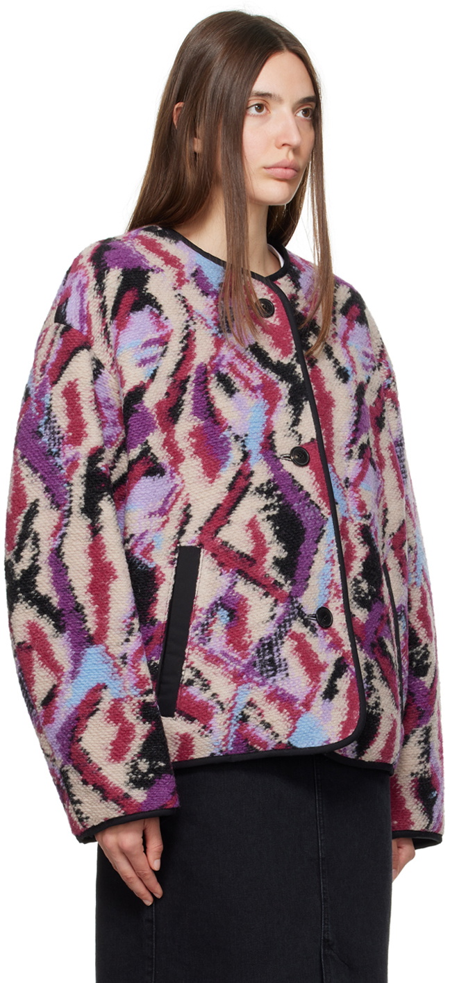 Isabel Marant Etoile Purple Himala Reversible Jacket Isabel Marant Etoile