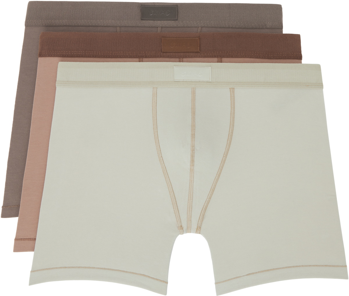 SKIMS Three-Pack Multicolor SKIMS Cotton 5 Boxer Briefs SKIMS