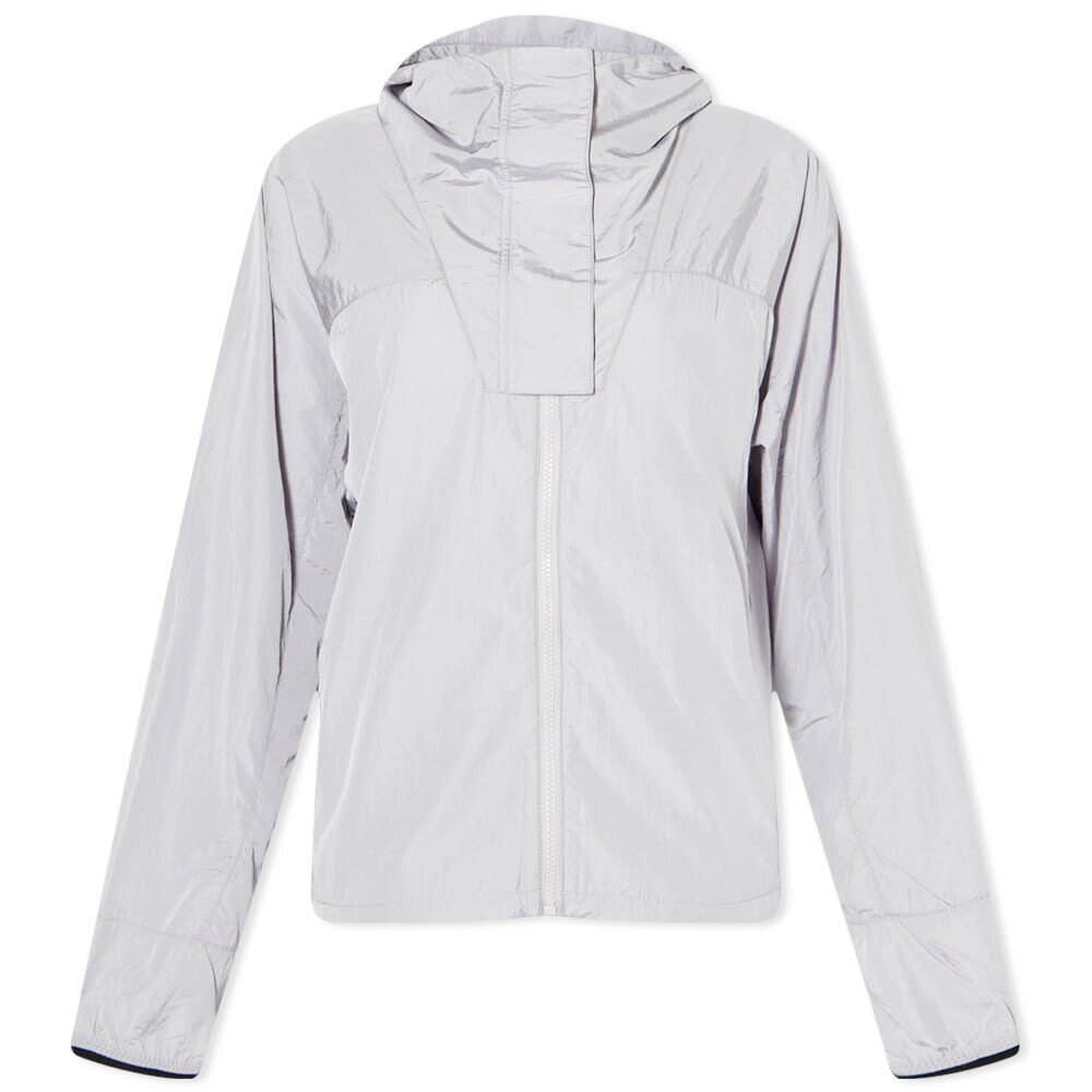 Varley Women's Terrace Windbreaker Jacket in Metallic Ash Grey Varley