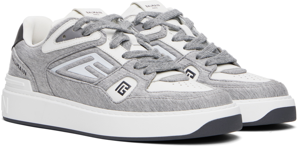 Balmain Gray B-Court Skate Sneakers Balmain