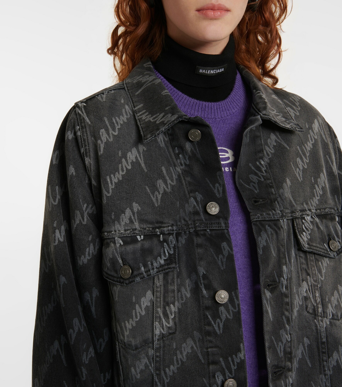 Balenciaga - Logo denim jacket Balenciaga
