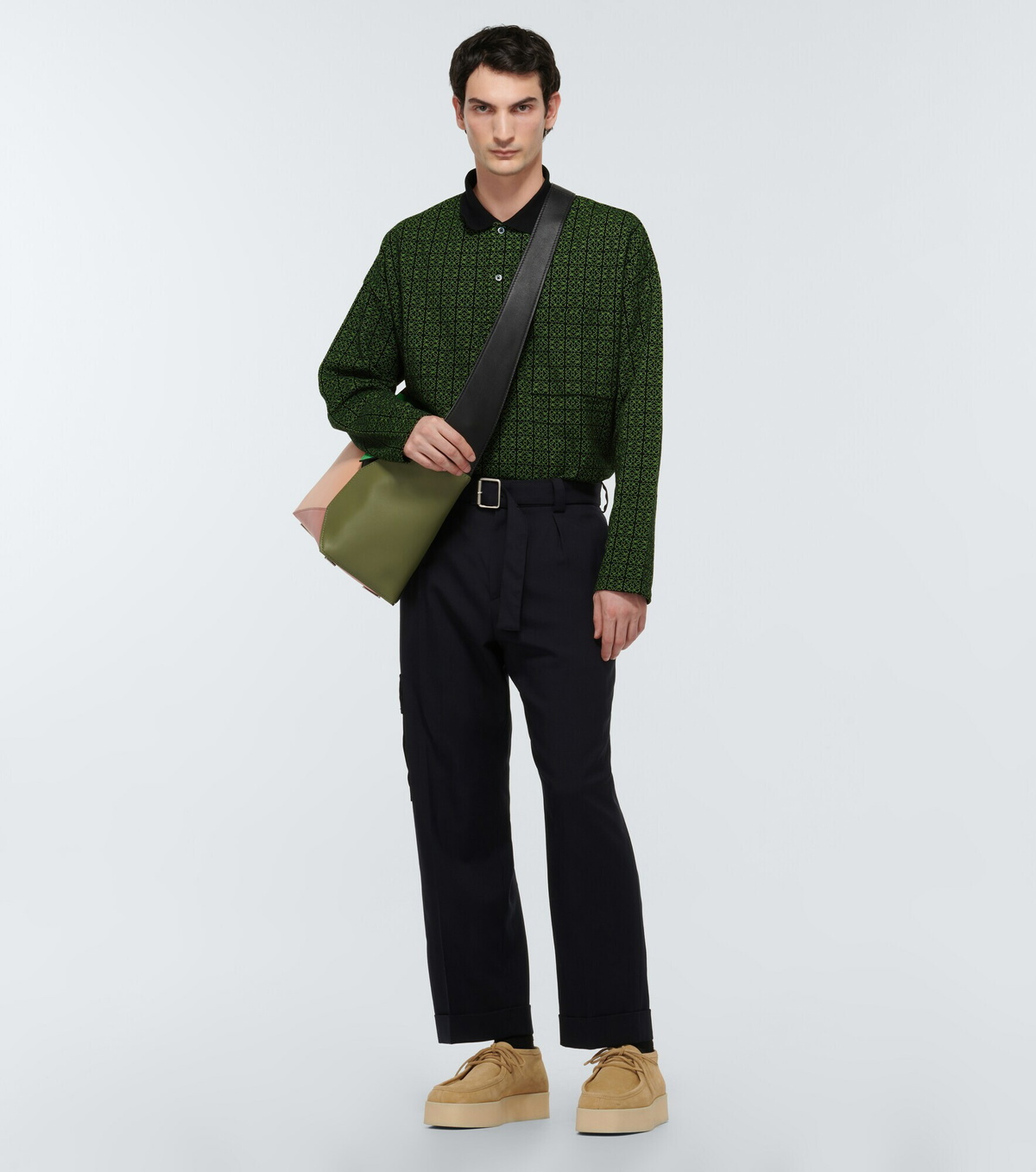 Loewe - Cotton jacquard polo shirt Loewe
