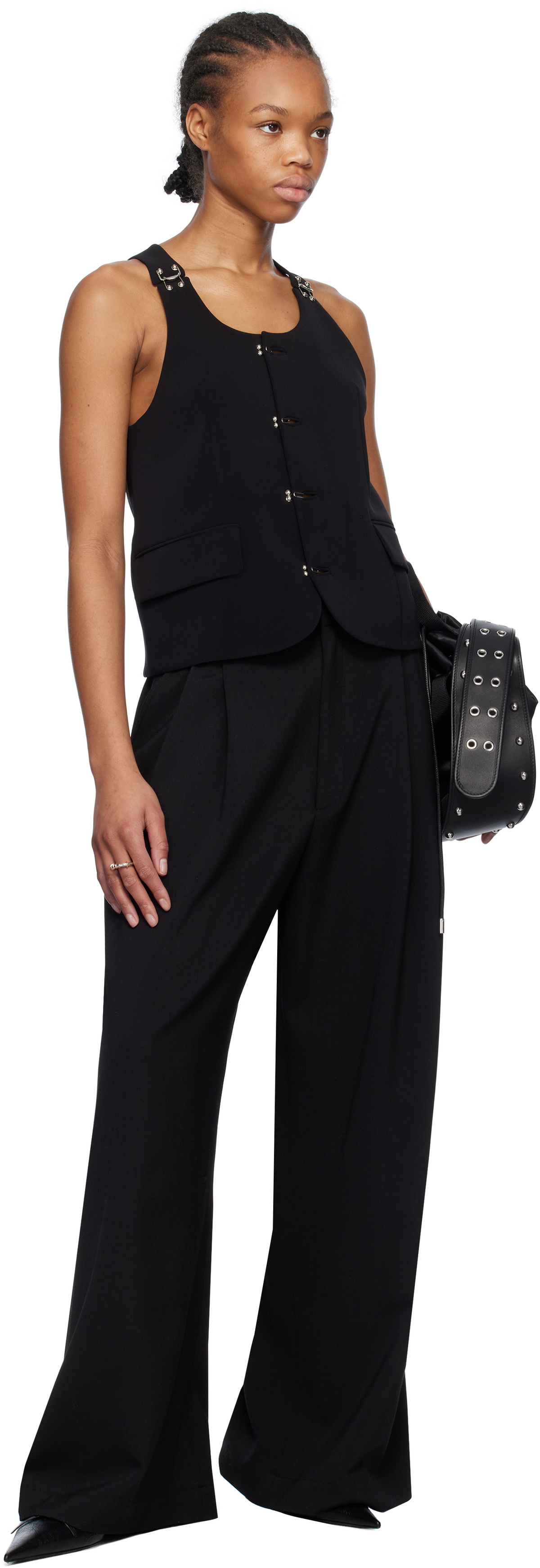 We11done Black Hook Vest We11done