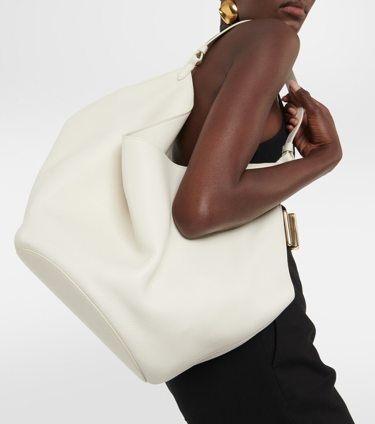 Khaite Lotus Medium leather tote bag Khaite