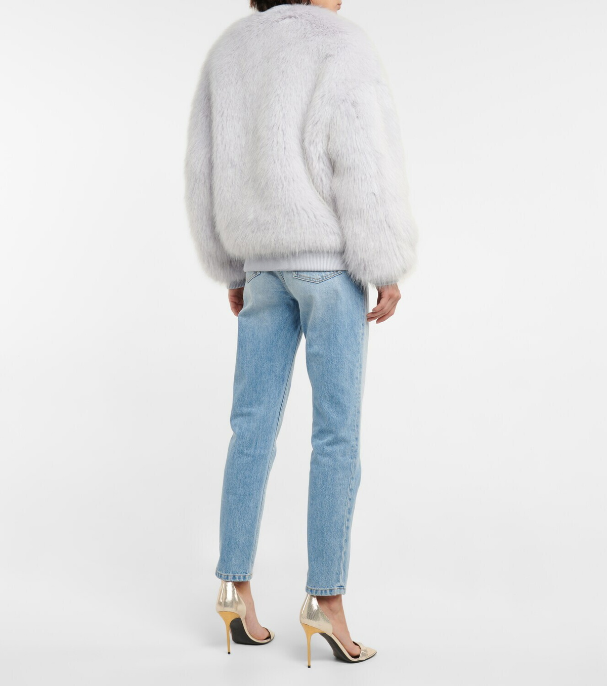 Balmain - Faux fur bomber jacket Balmain