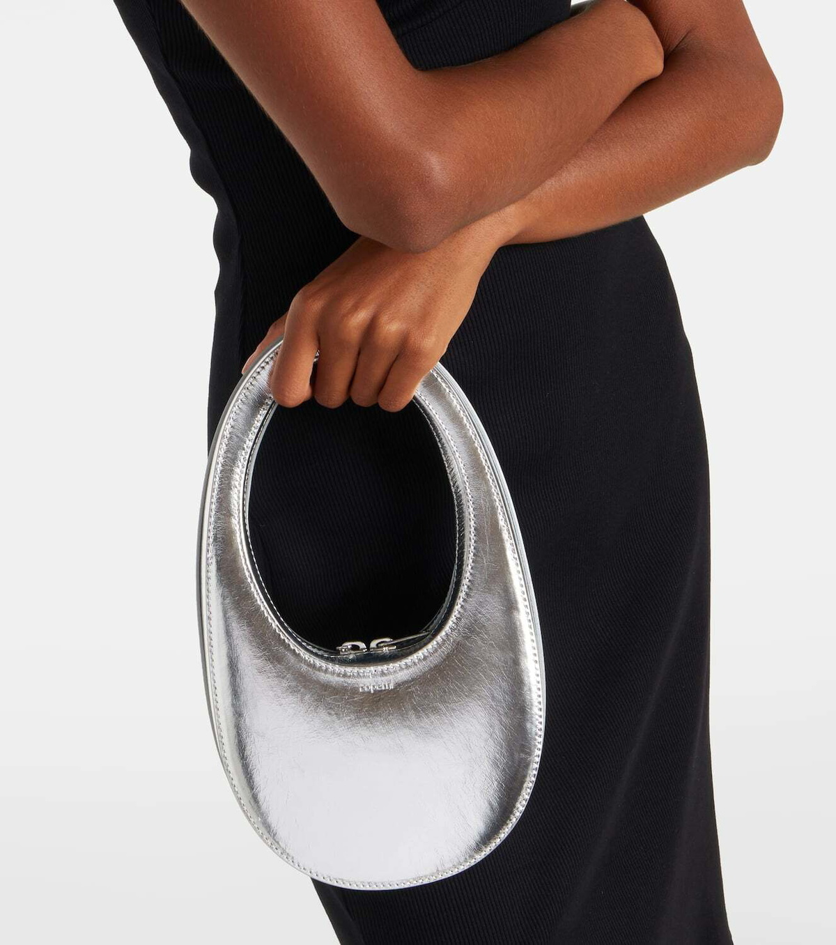 Coperni Swipe Mini metallic leather shoulder bag Coperni