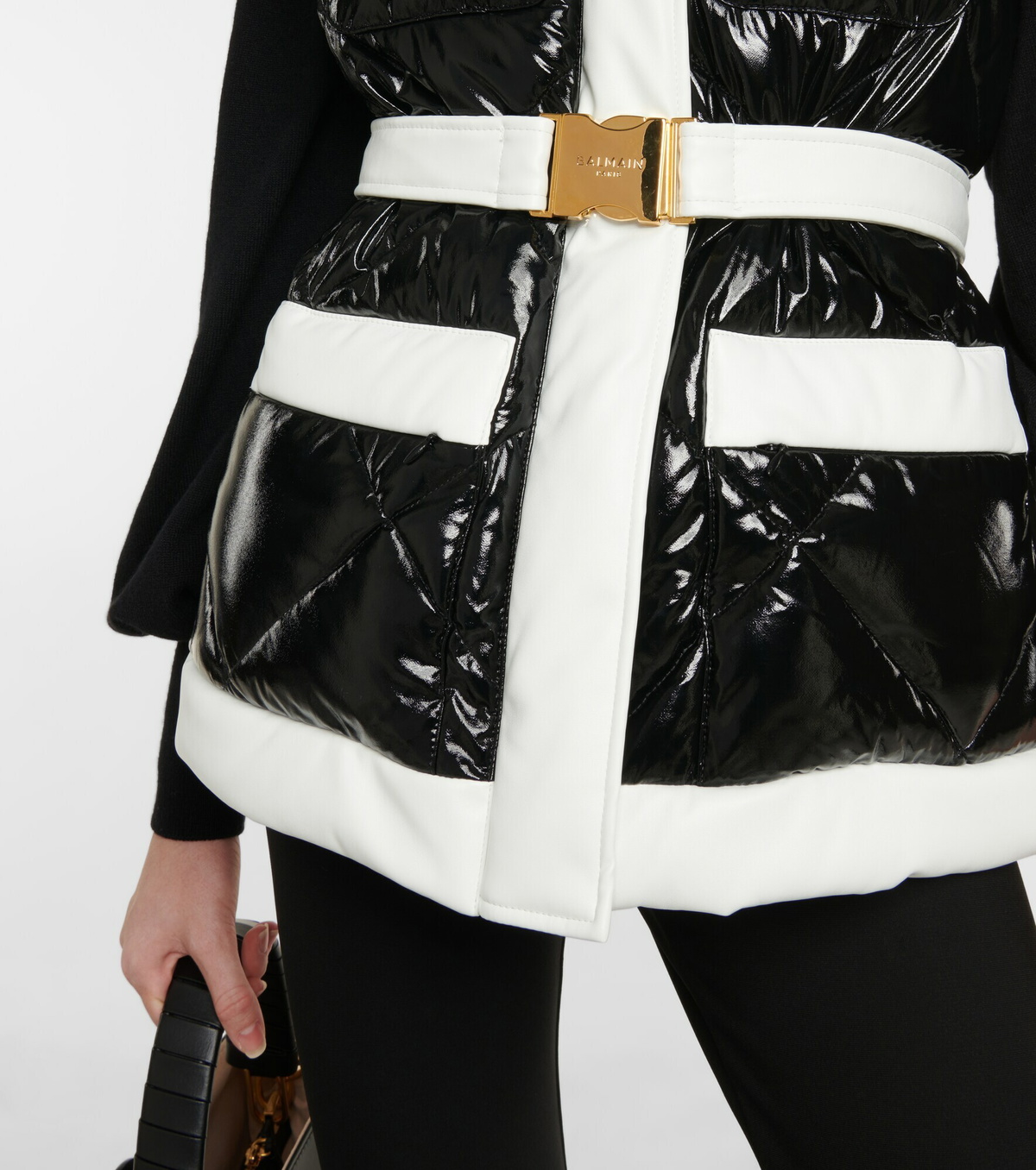 Balmain - Belted puffer vest Balmain