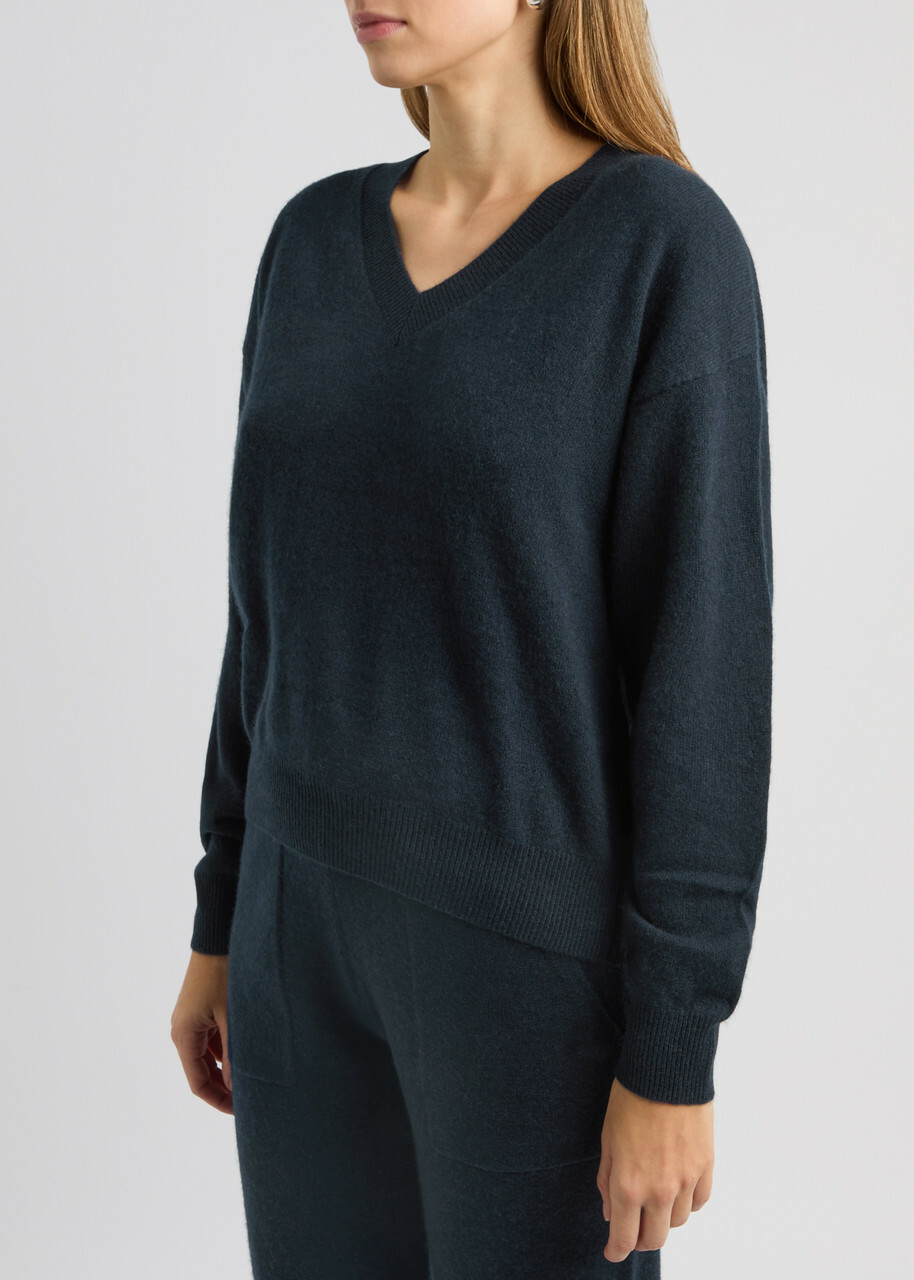 Crush Cashmere Malibu Cashmere Jumper Navy CRUSH CASHMERE