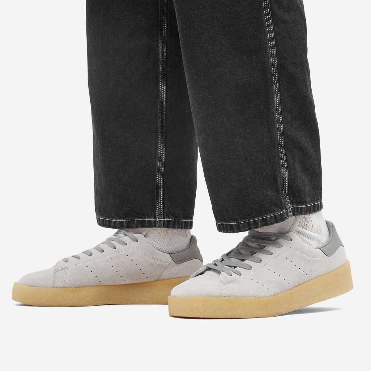 Adidas Men's Stan Smith Crepe Sneakers in Grey adidas