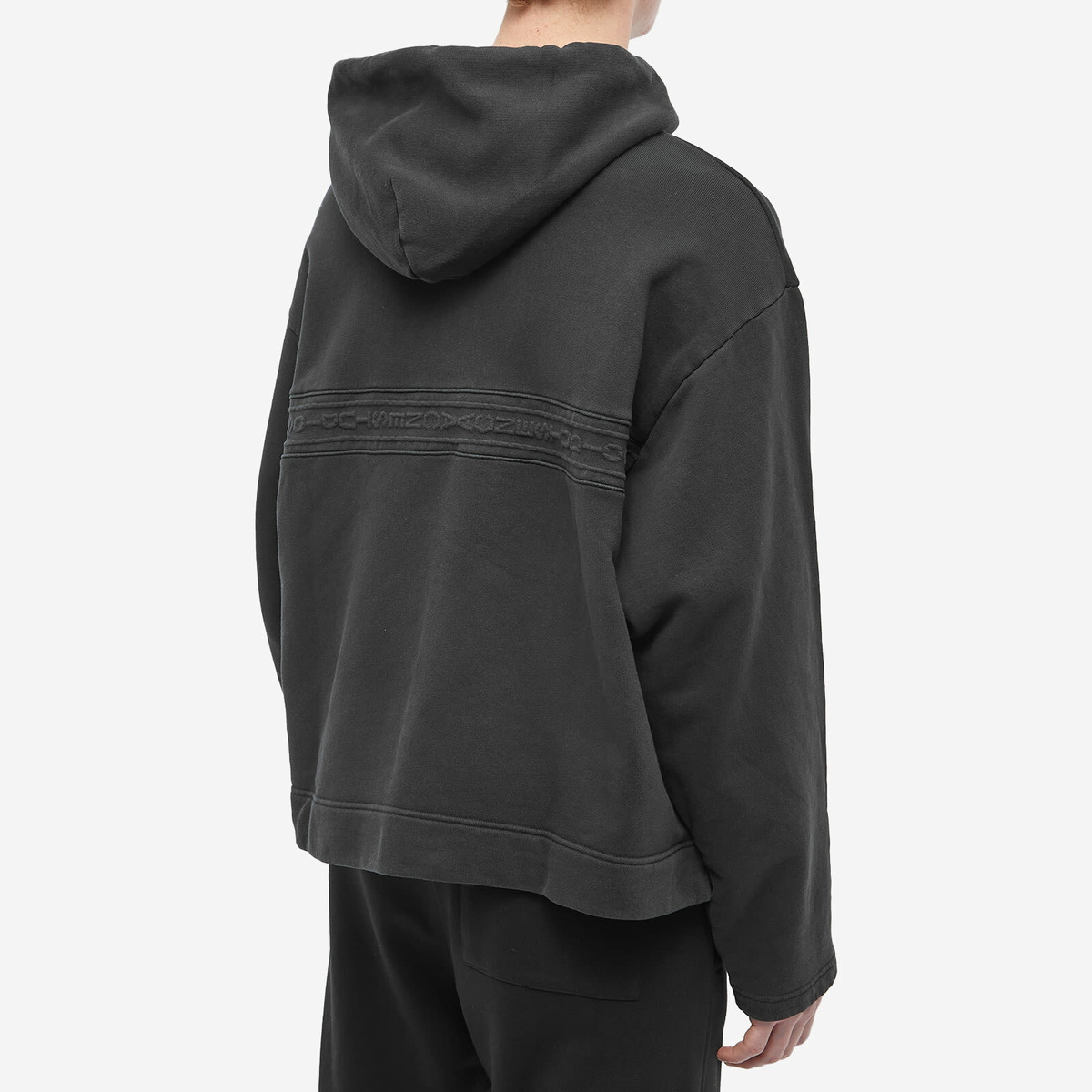 Acne Studios Men's Farmy Chain Rib Hoody in Black Acne Studios