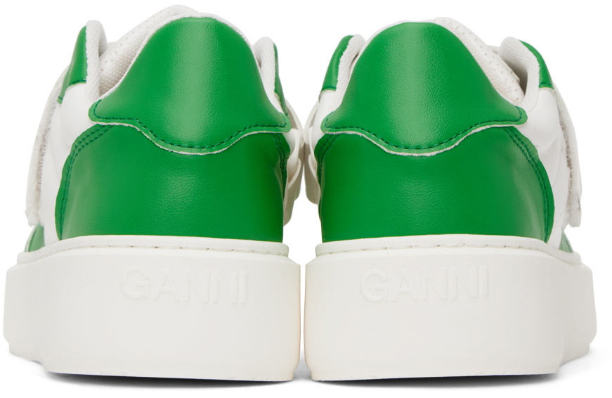 GANNI Green & White Sporty Sneakers GANNI