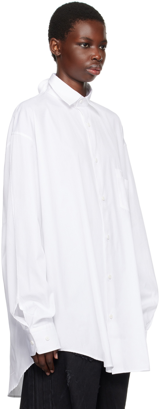 VETEMENTS White Front-Back Classic Shirt Vetements