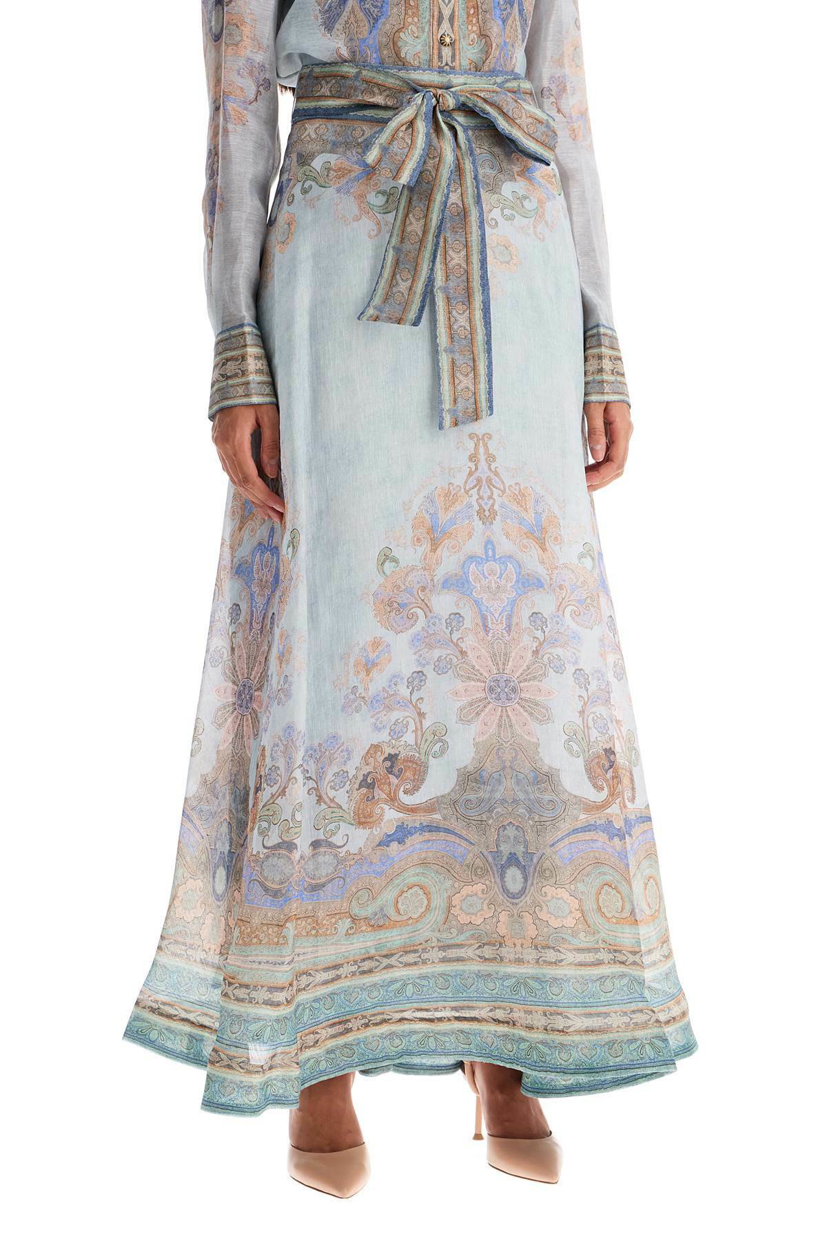 ZIMMERMANN long eden maxi sk Light blue Zimmermann
