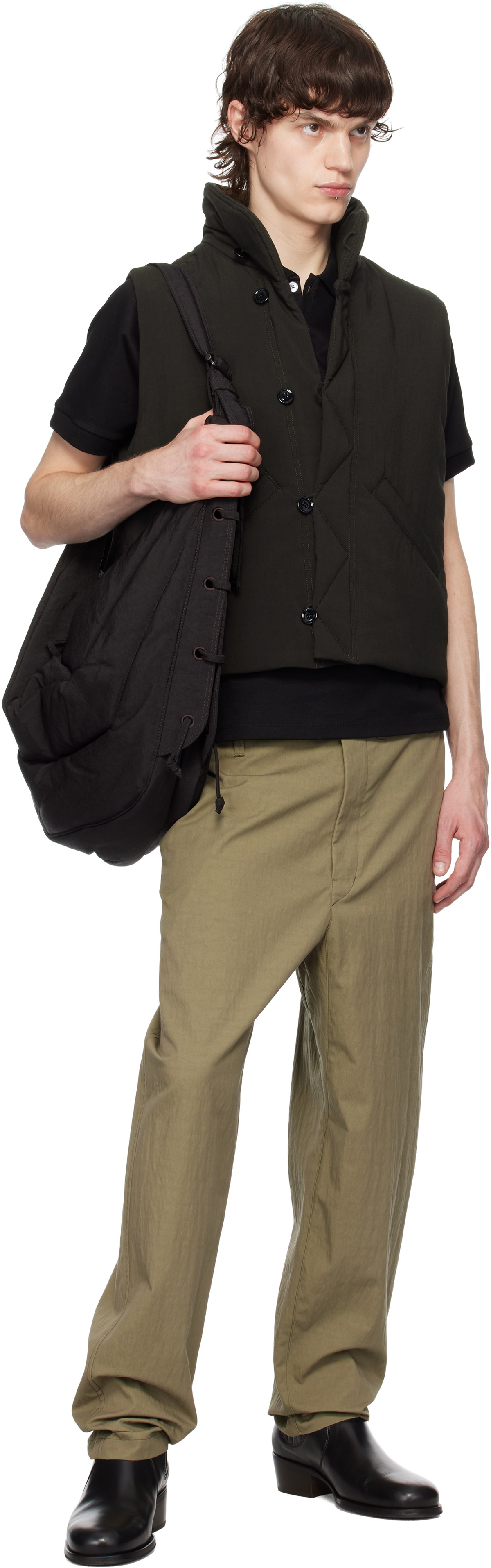 LEMAIRE Brown Large Soft Game Bag Lemaire