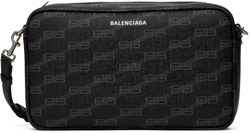 Balenciaga Black Medium BB Monogram Bag Balenciaga