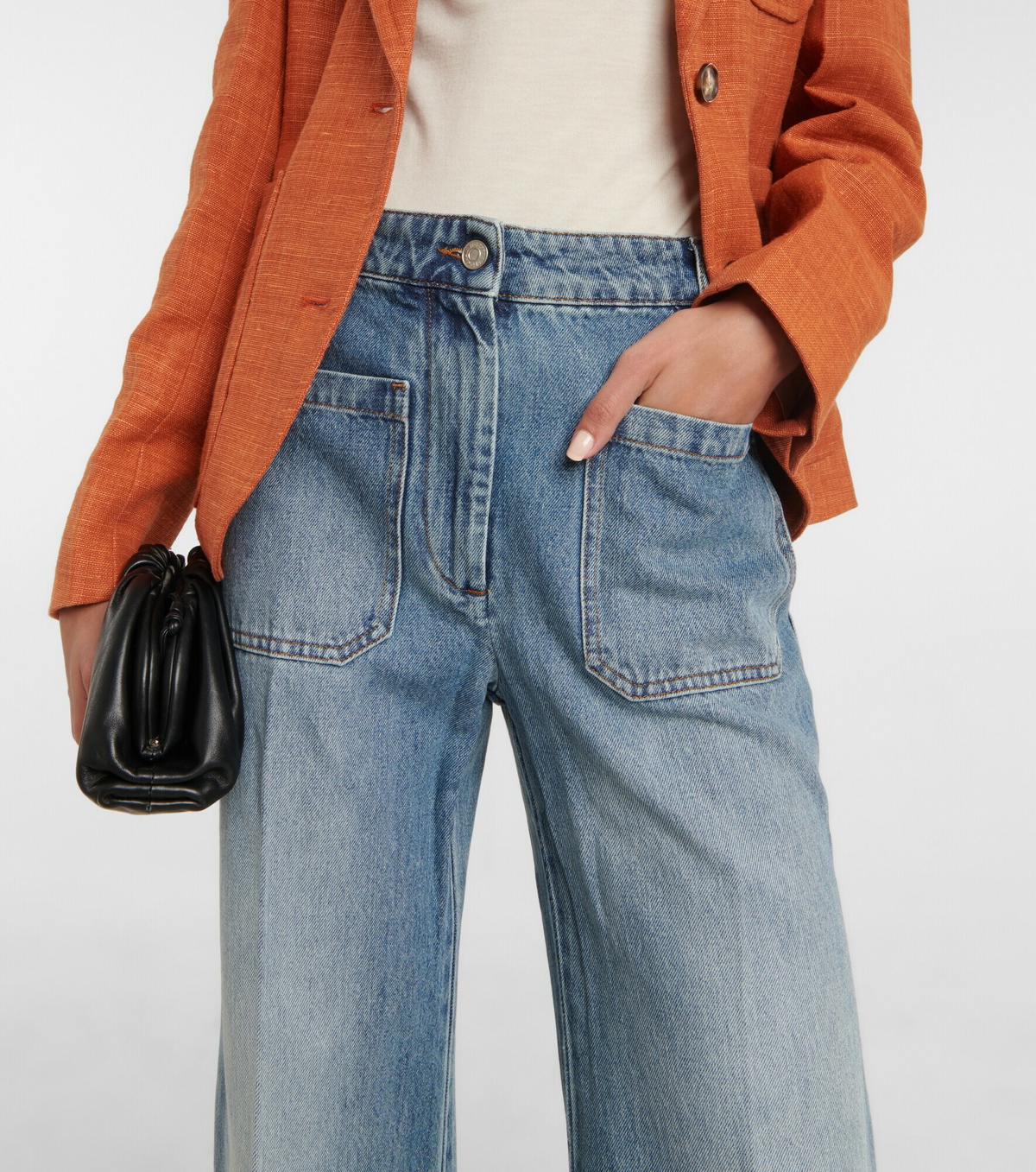 Victoria Beckham - High-rise wide-leg jeans Victoria Beckham