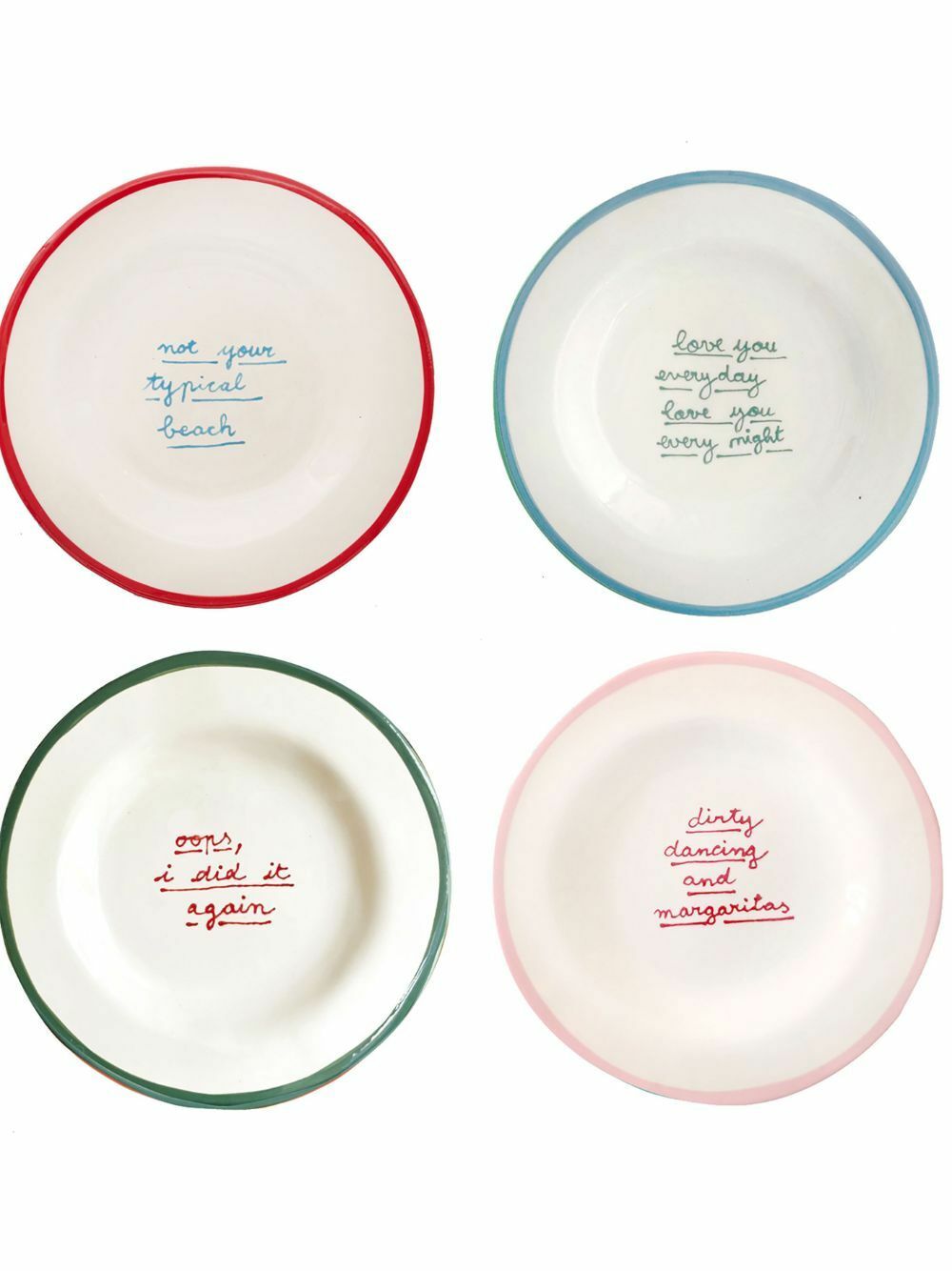 LAETITIA ROUGET Multicolour Dessert Plate Set Laetitia Rouget