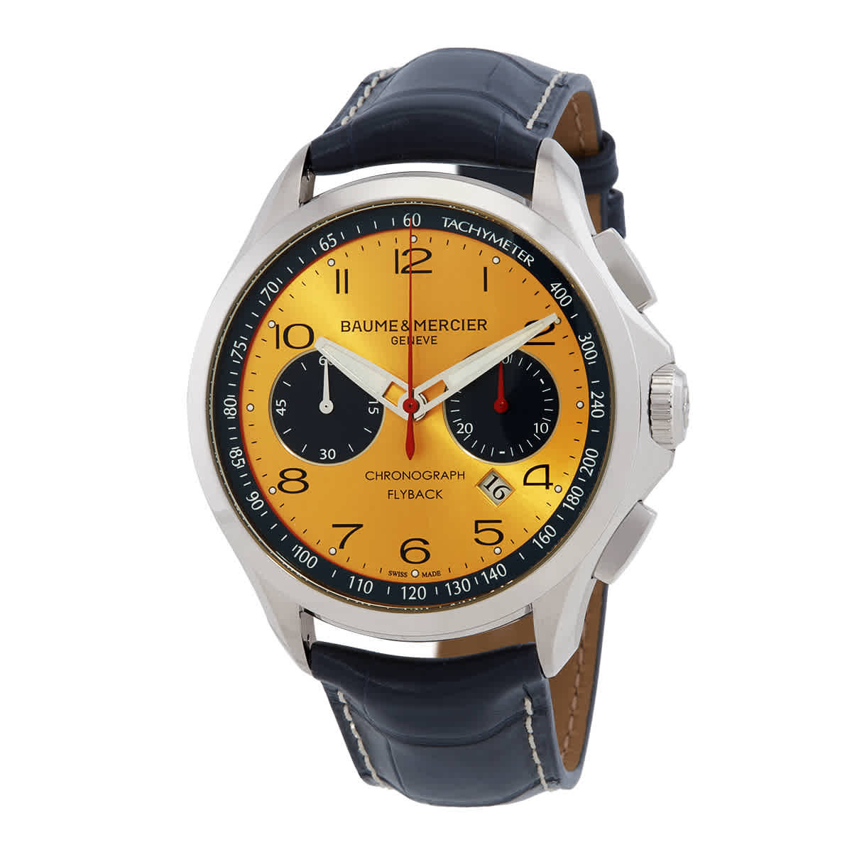 Baume et Mercier Clifton Chronograph Automatic Champagne Dial Mens ...