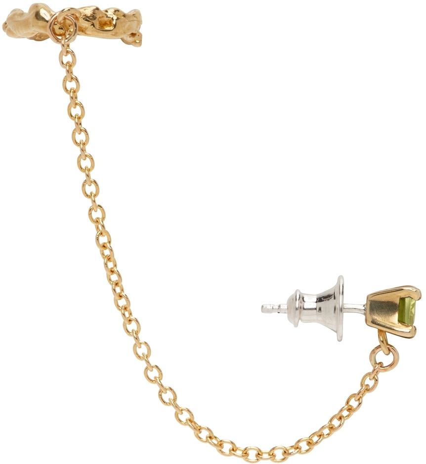 Faris Gold Roca Gem Studcuff Earring Faris