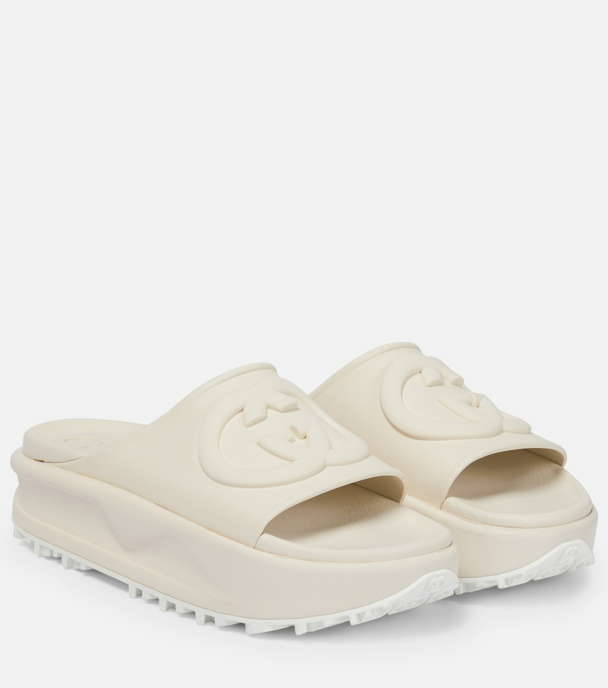 Gucci - Interlocking G platform slides Gucci