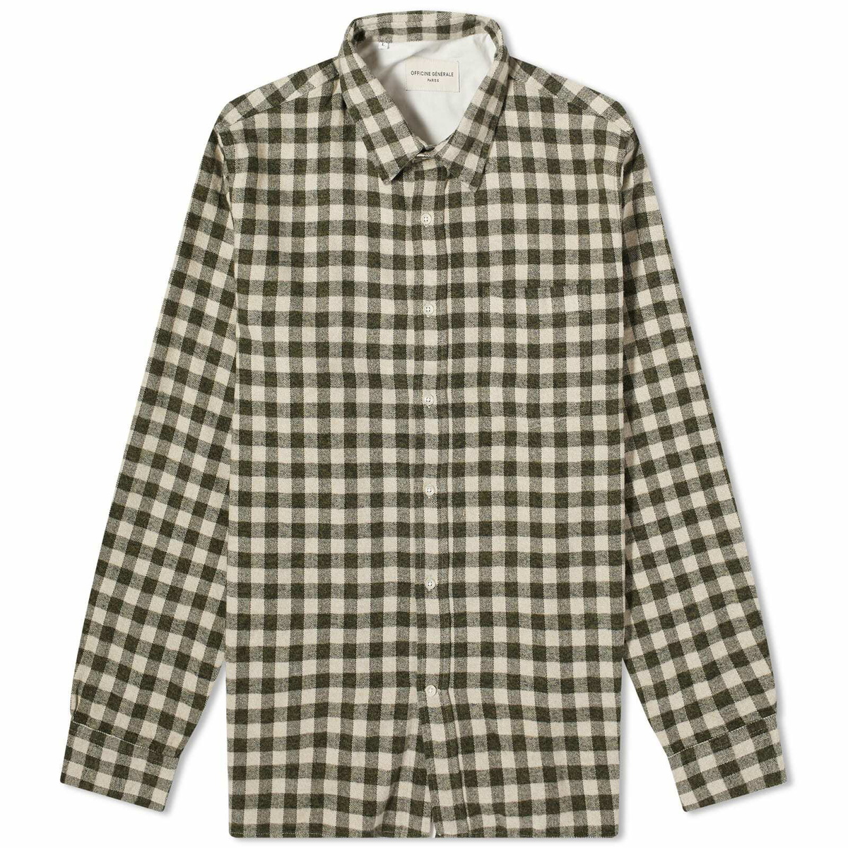 Officine Generale Men's Officine Générale Alex Mini Check Shirt in ...