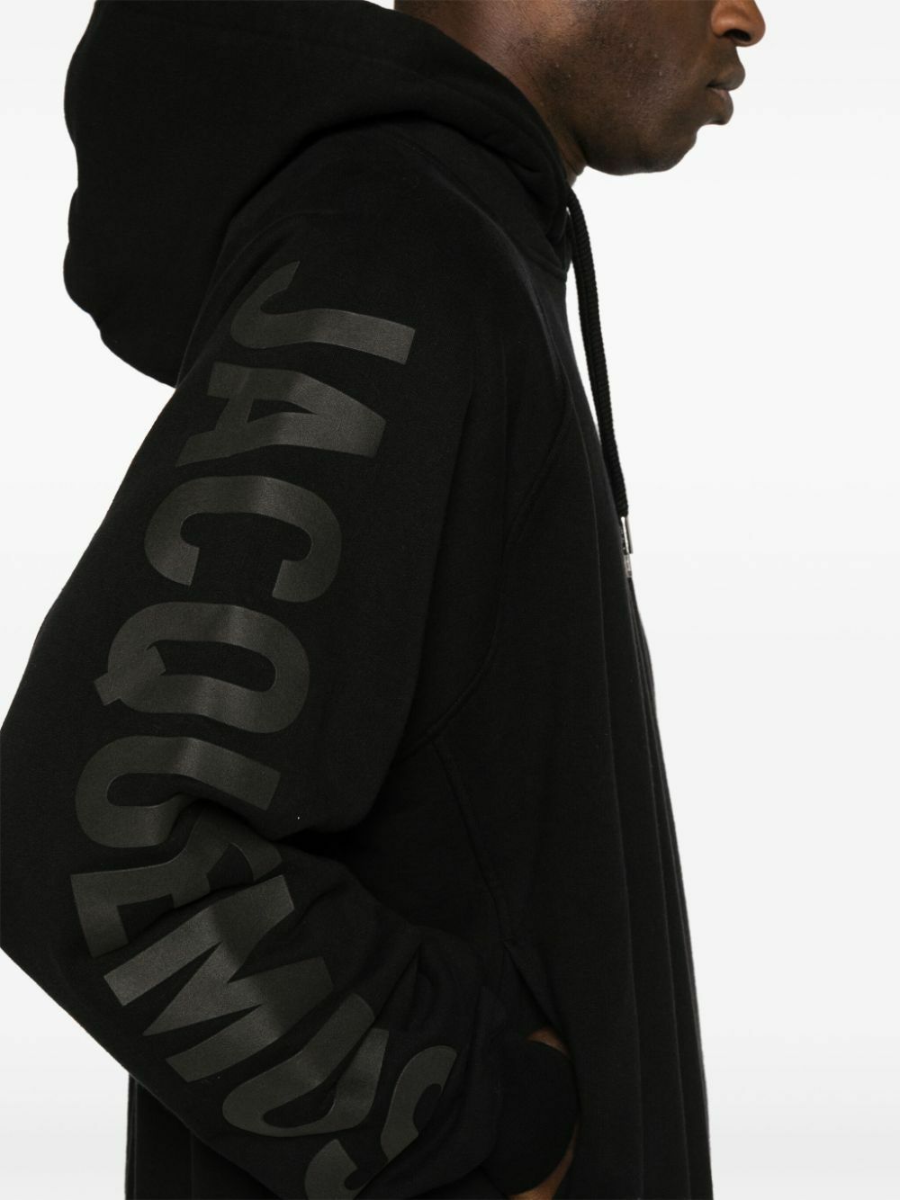 Jacquemus Black Le Hoodie Typo Cotton Hoodie Jacquemus