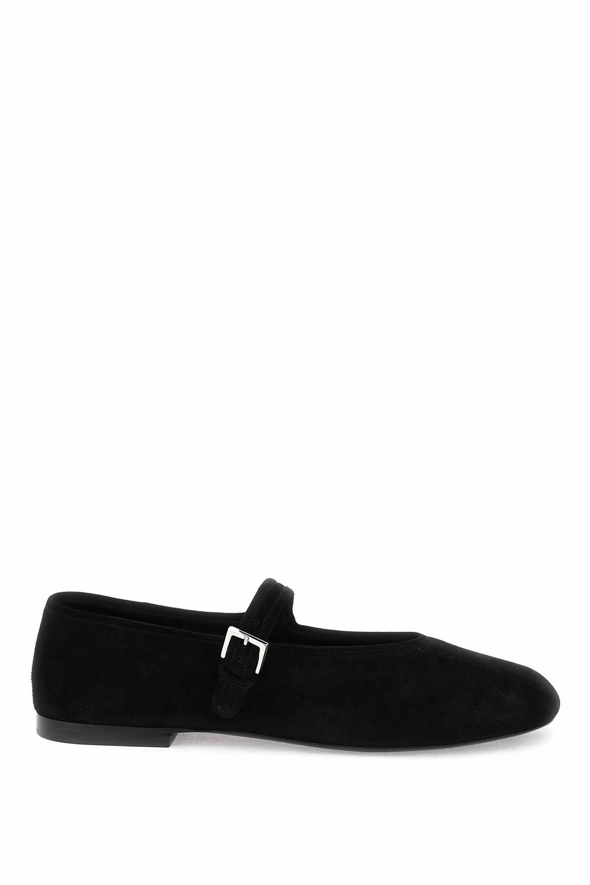 THE ROW suede boheme mj ballet flats Black The Row