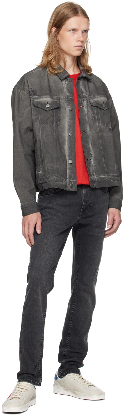 Nudie Jeans Black Lean Dean Jeans Nudie Jeans Co